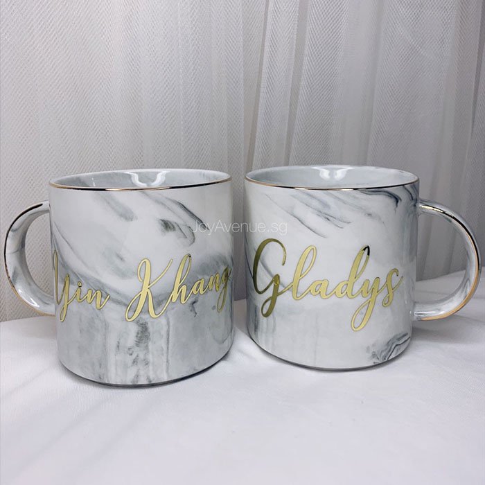 CustomMug (Marble) - Customised Grey Marble Mug | JoyAvenue ...